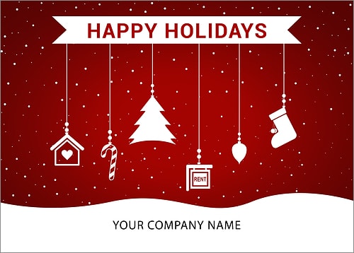 Custom Holiday Real Estate Card | Ziti Cards